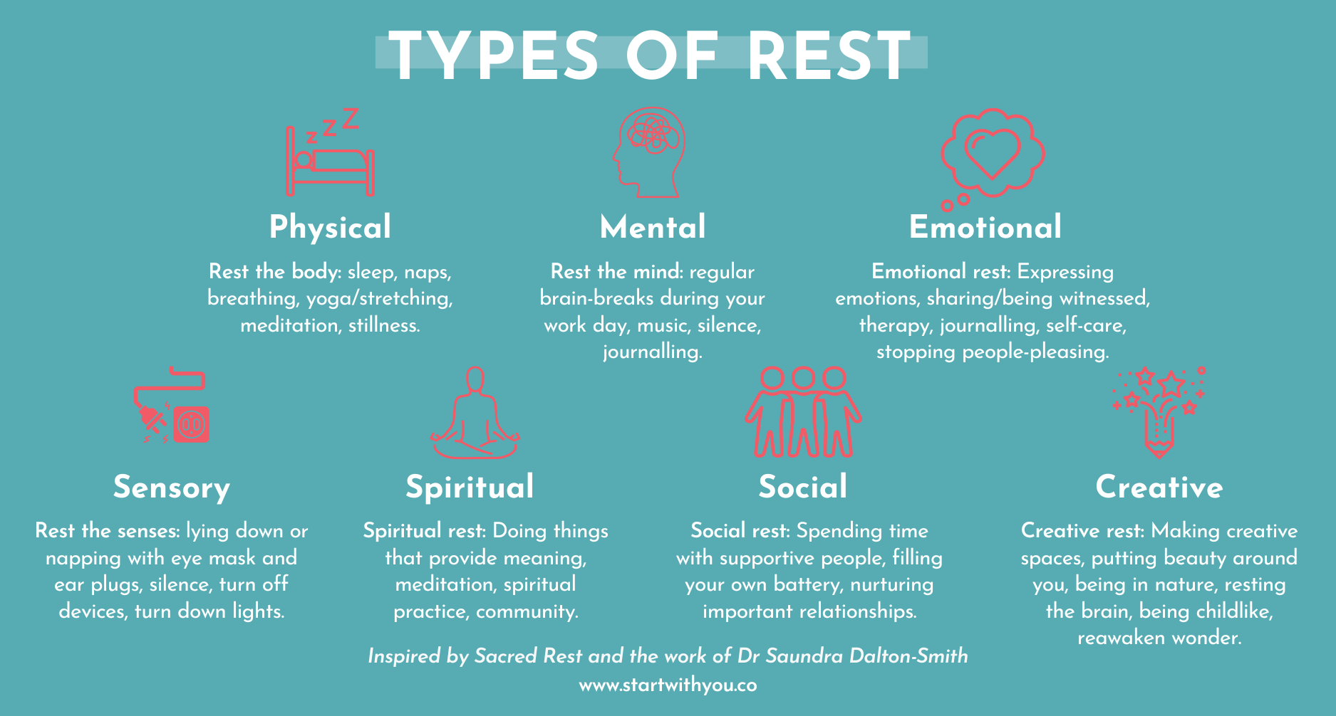 The Art Of Resting And The 7 Types Of Rest Start With You